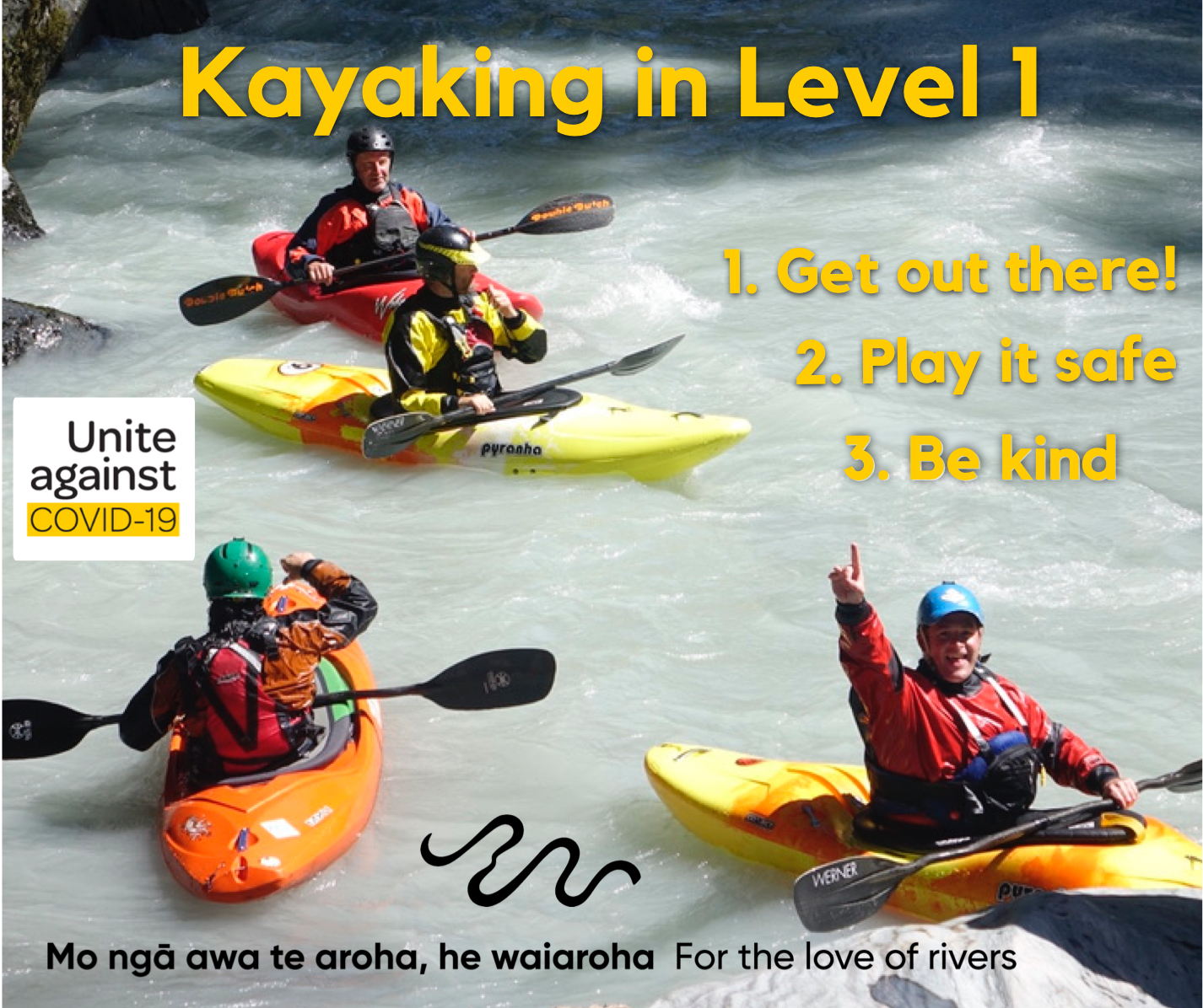 Kayaking at Level 1. - Whitewater NZ